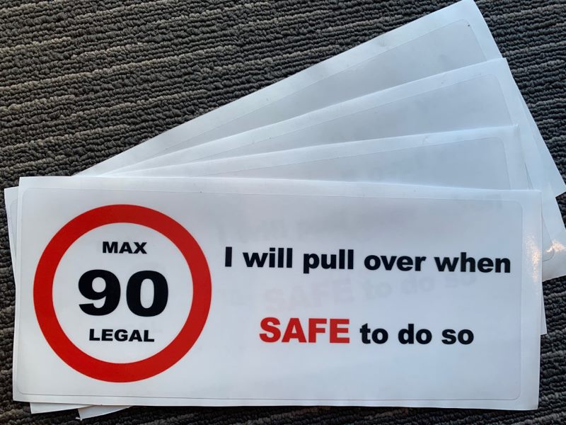 90 km/h Small Sticker