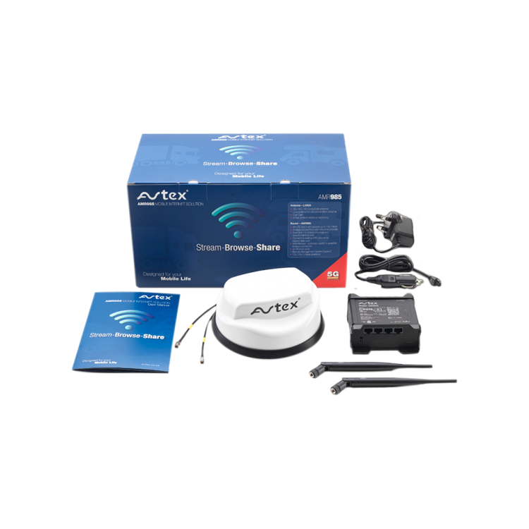 Avtex Mobile Internet Router and Antenna